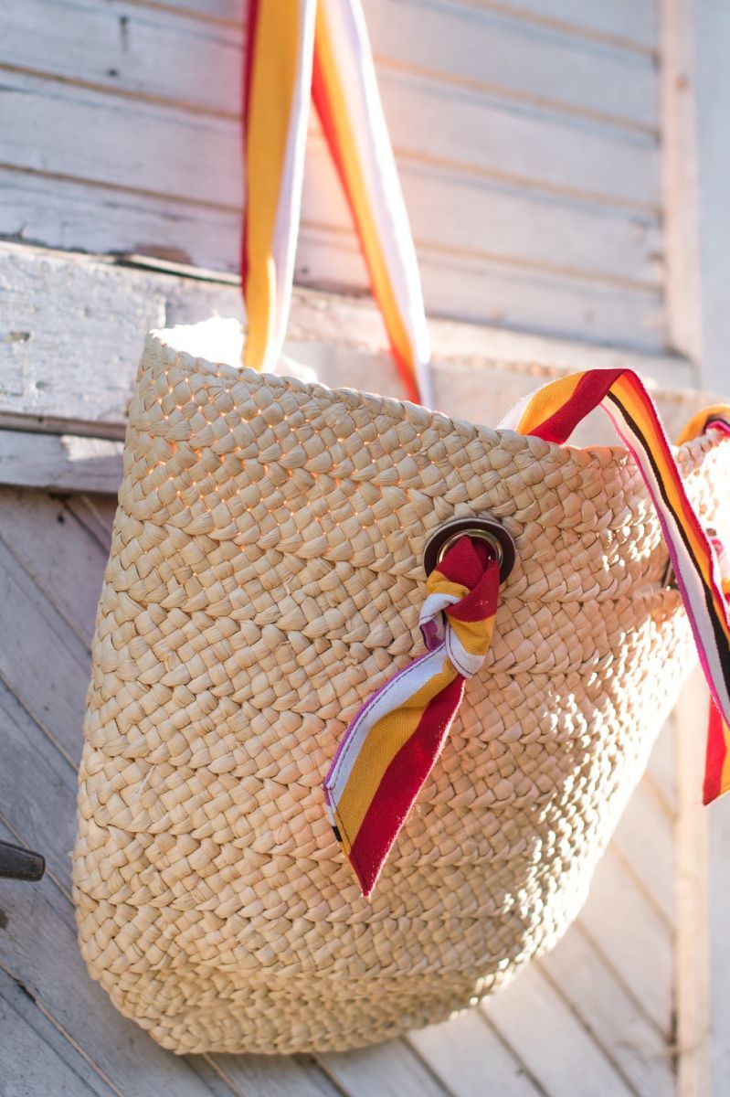 Béžová slamená taška na rameno Mary Ann | Botovo.cz